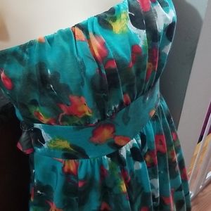 American Rag | Dresses | Nwt Strapless Blue Flower Dress | Poshmark